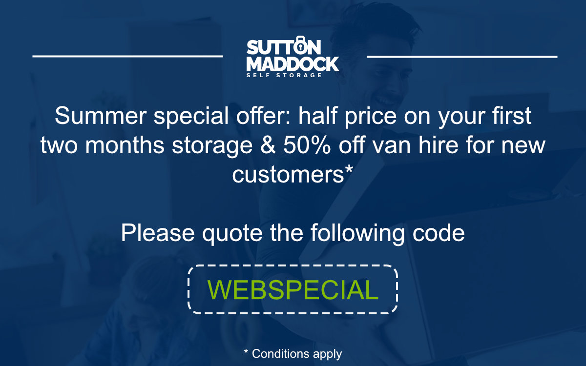 Self Storage in Telford, Shropshire - Sutton Maddock Self Storage